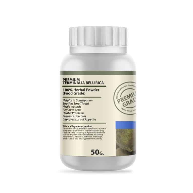 Terminalia bellirica Powder Extract 50 G. (Premium Grade)